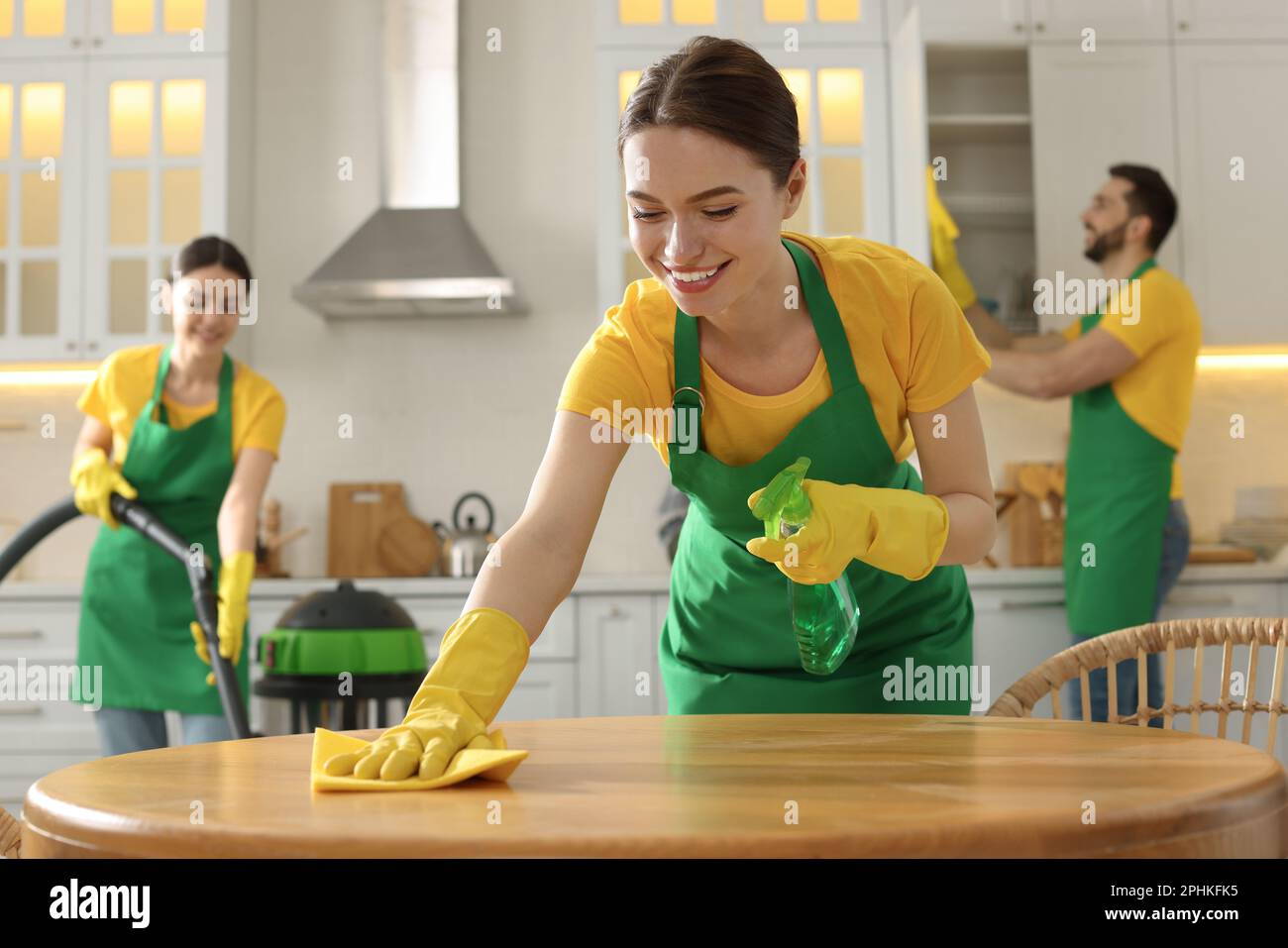 Work of janitors hi-res stock photography and images - Alamy