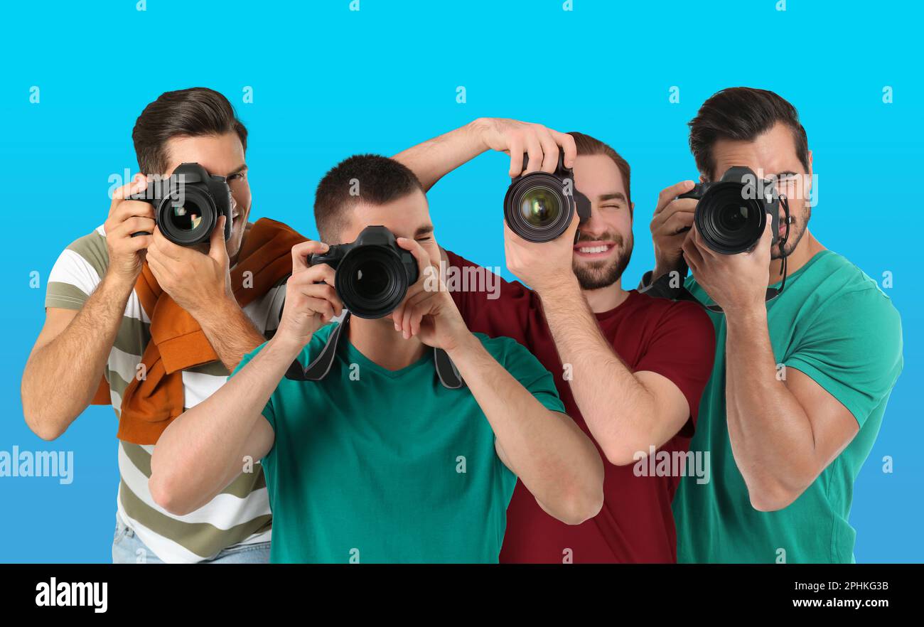 Young photographers taking picture hi-res stock photography and images ...