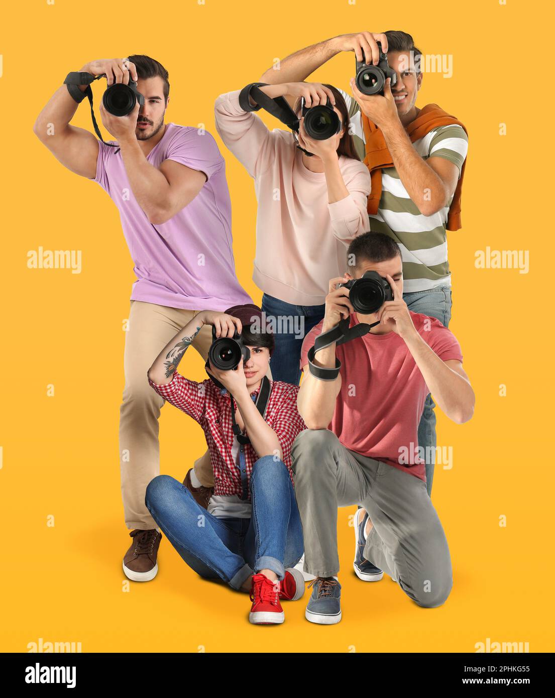 Young photographers taking picture hi-res stock photography and images ...