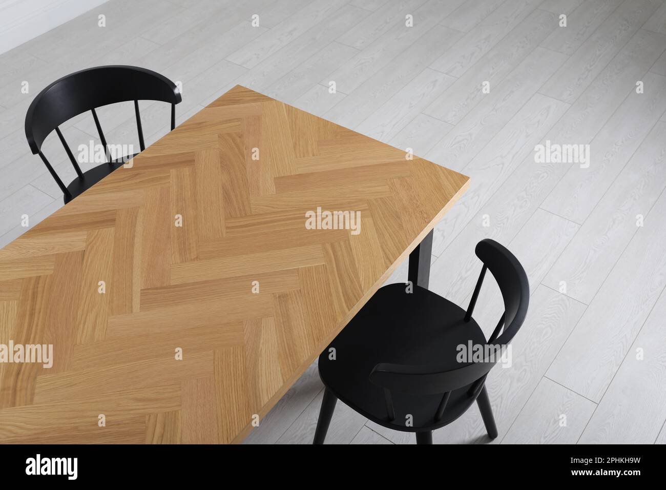 Chairs above interior hi-res stock photography and images - Alamy
