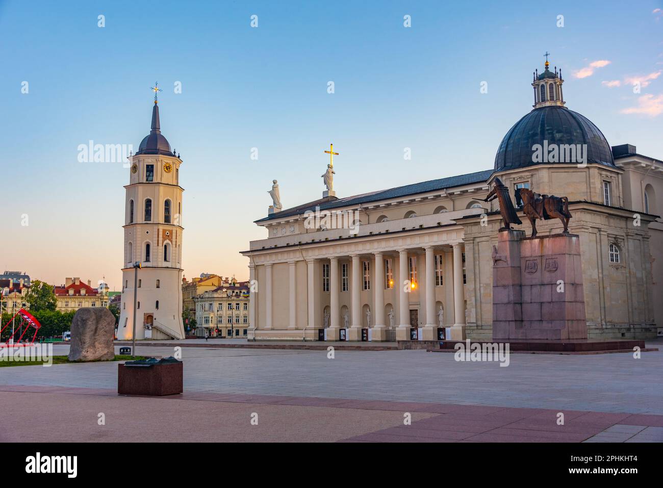 Saint Stanislaus cathedral in the lithuanian capital vilnius during ...
