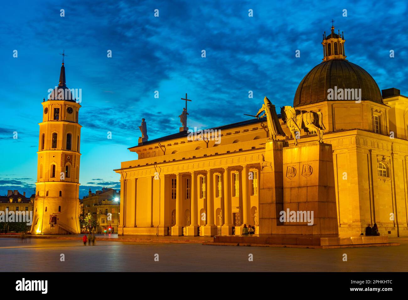 Saint Stanislaus cathedral in the lithuanian capital vilnius during ...