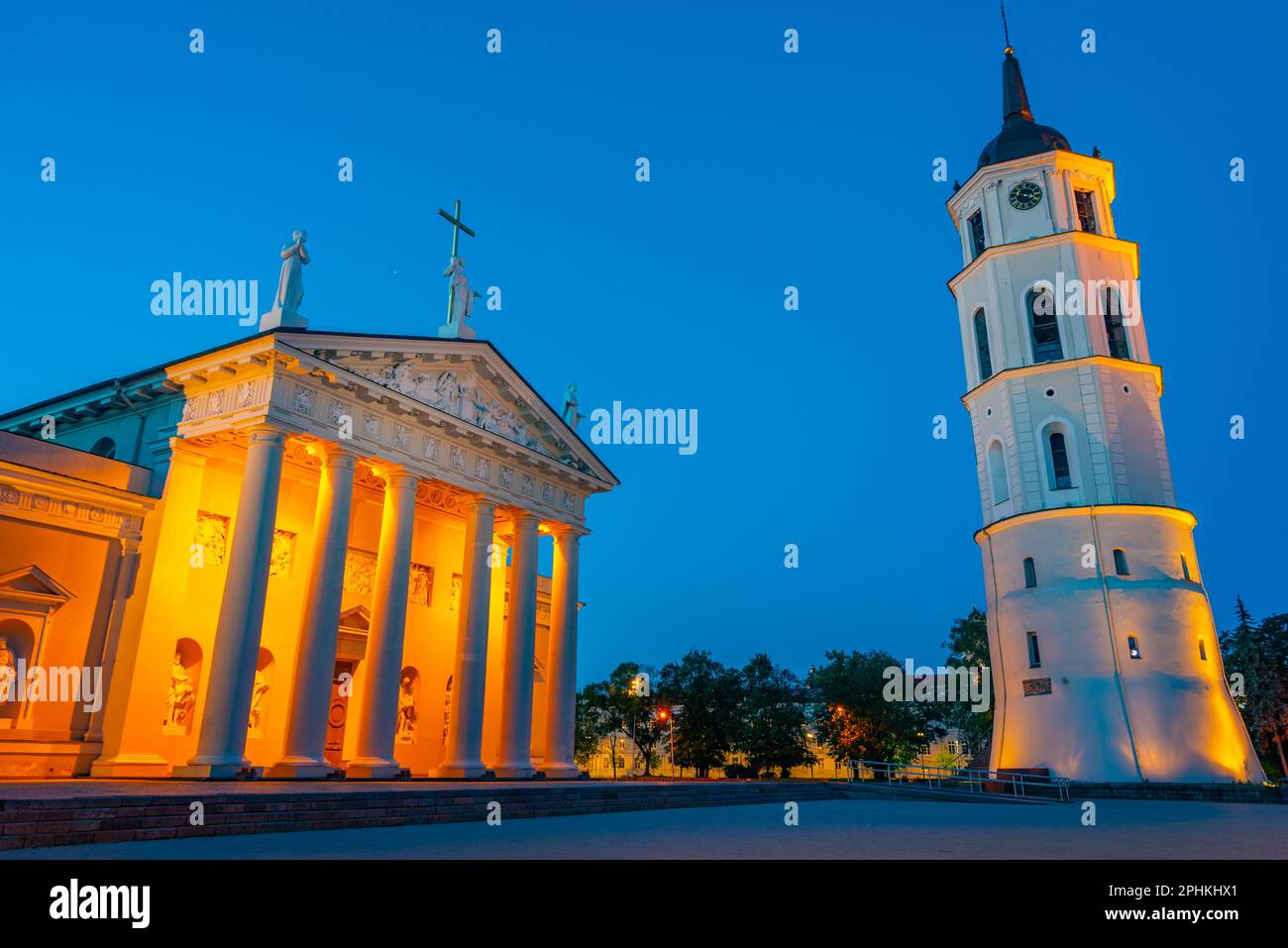 Saint Stanislaus cathedral in the lithuanian capital vilnius during ...