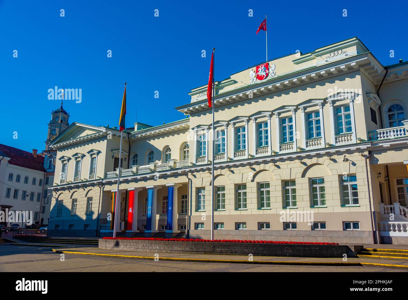 View of the presidential palace in Vilnius, Lithuania Stock Photo - Alamy