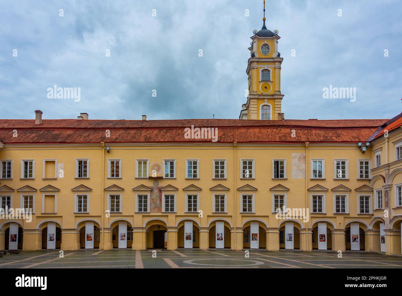 Courtyard of the university of Vilnius in Lithuania Stock Photo - Alamy