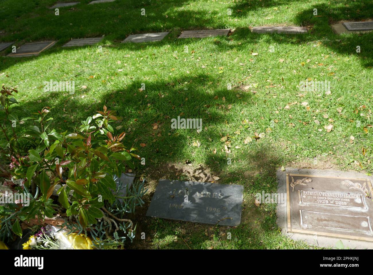 Los Angeles, California, USA 26th March 2023 Musician Frank Zappa's Unmarked Grave at Pierce ...
