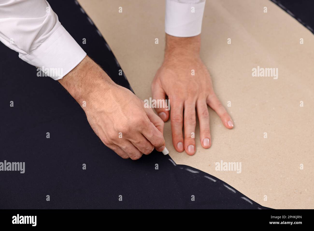 Dressmaker marking fabric chalk hi-res stock photography and images - Alamy