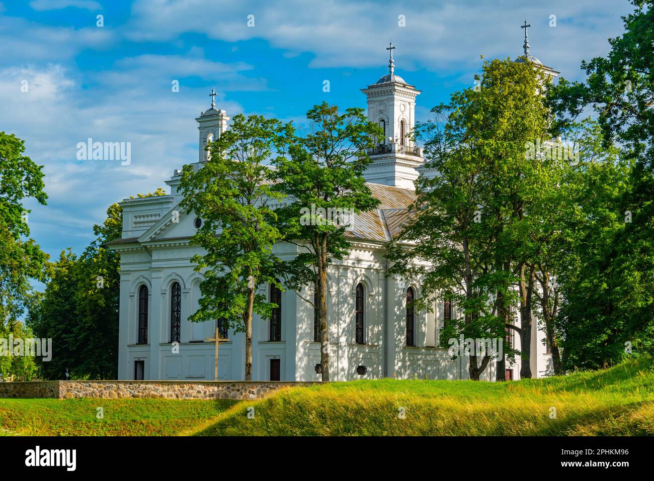 Church of St. John the Baptist at Birzai, Lithuania Stock Photo - Alamy