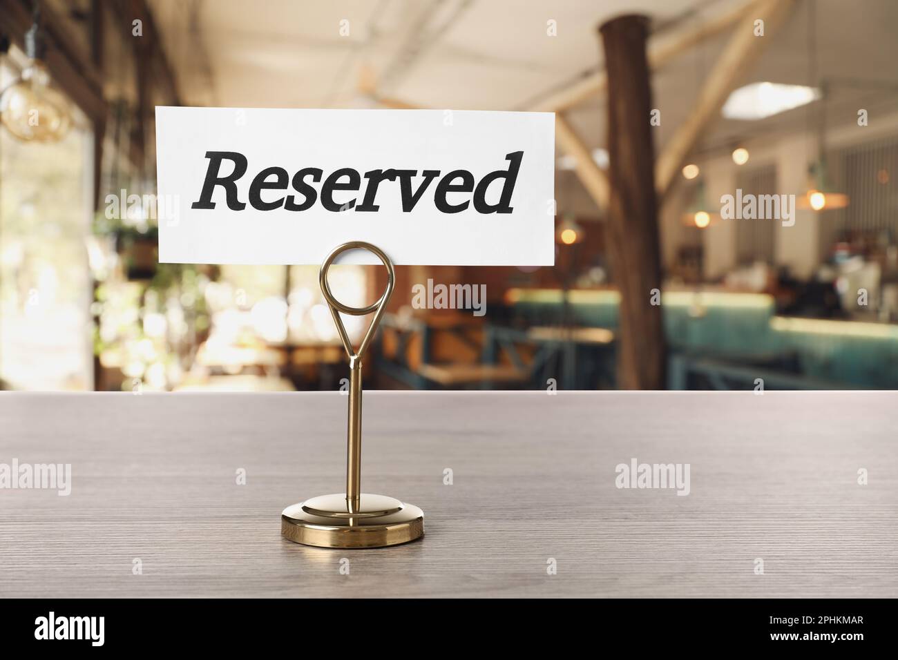 Restaurant reservation stand hi-res stock photography and images - Alamy