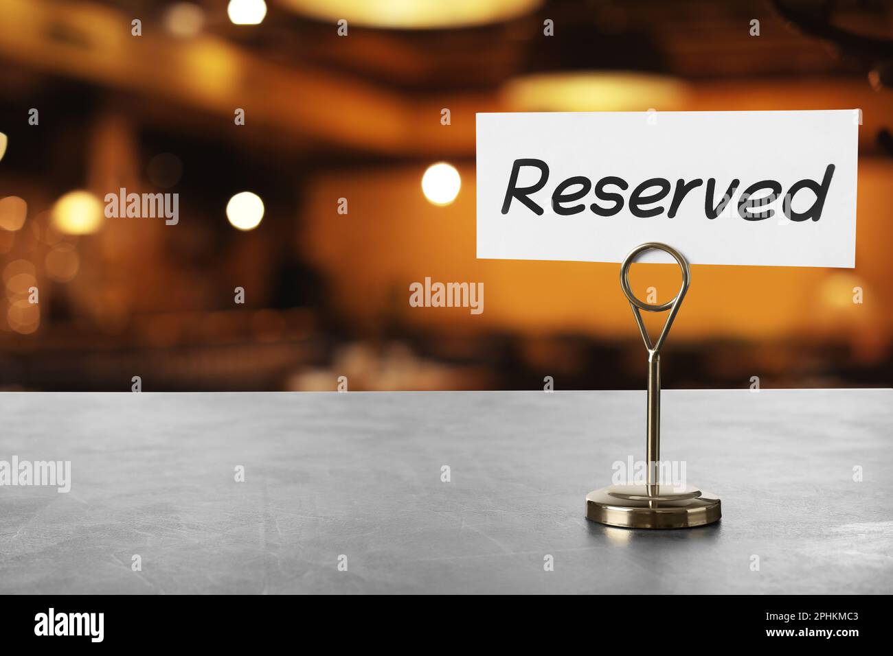 Restaurant reservation stand hi-res stock photography and images - Alamy