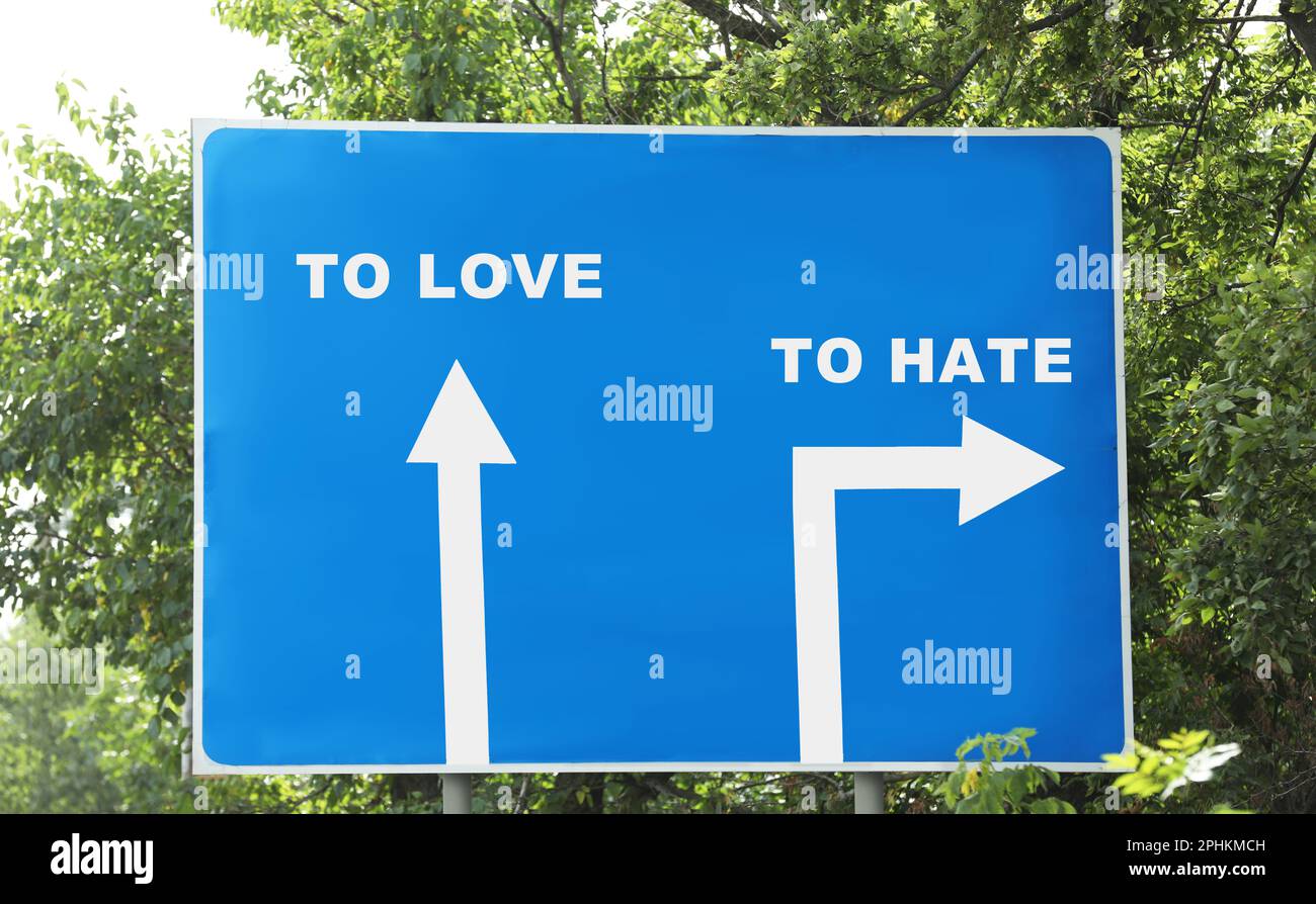 Different way signal board hi-res stock photography and images - Alamy