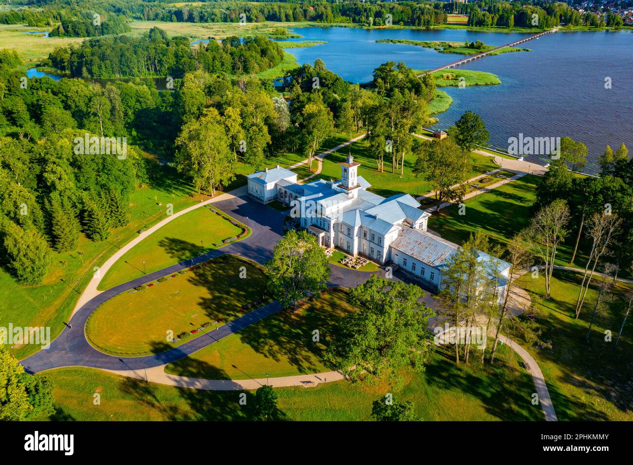 Astravas Manor in Lithuanian town Birzai Stock Photo - Alamy