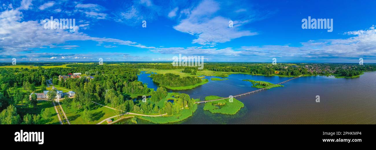 Astravas Manor in Lithuanian town Birzai Stock Photo - Alamy