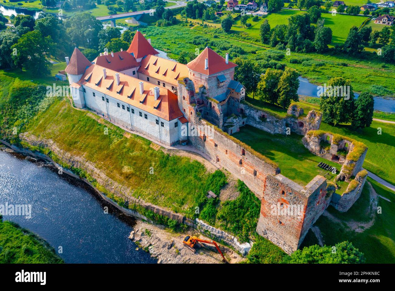 Bauska Castle Museum in Latvia Stock Photo - Alamy