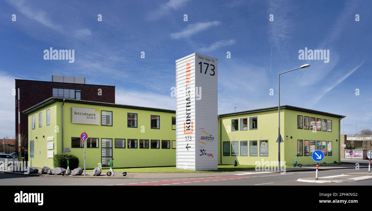 cologne, germany march 28 2023: the KontrastWerk site, converted into a ...