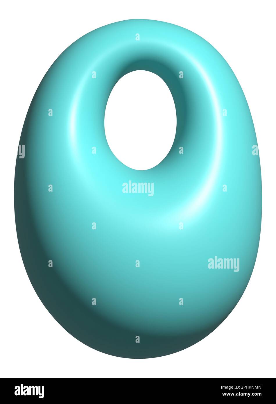 Blue balloon letter O capital, 3D alphabet display font Stock Photo - Alamy
