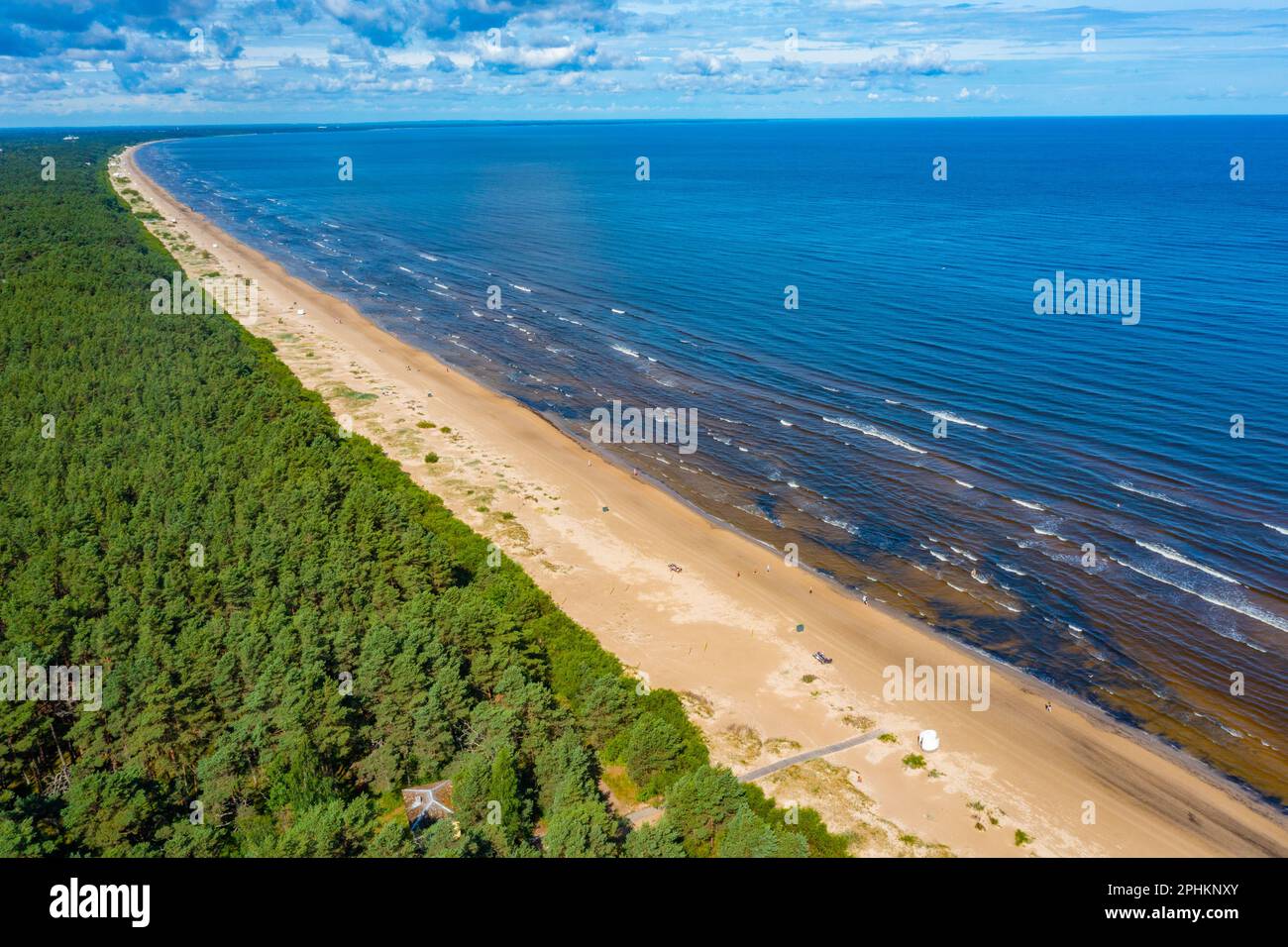 Panorama view of a beach in Jurmala, Latvia Stock Photo - Alamy