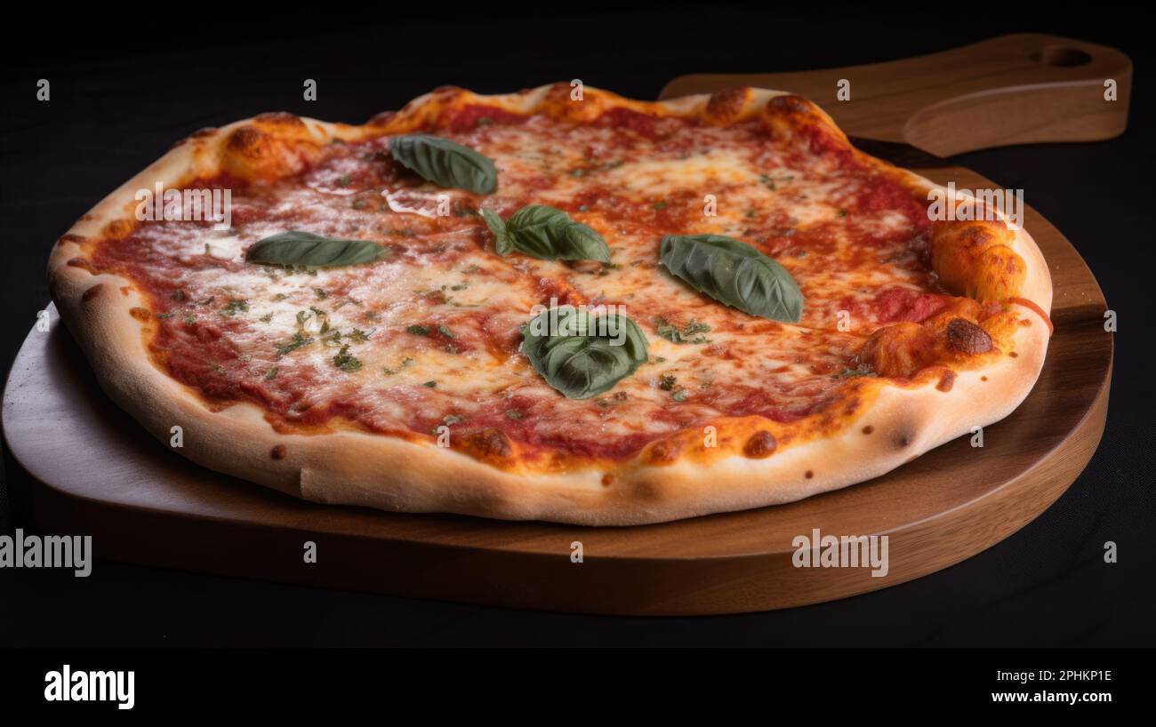 Italian all types of pizza collection on wooden background Stock Photo ...