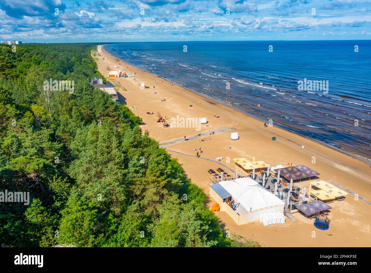 Panorama view of a beach in Jurmala, Latvia Stock Photo - Alamy