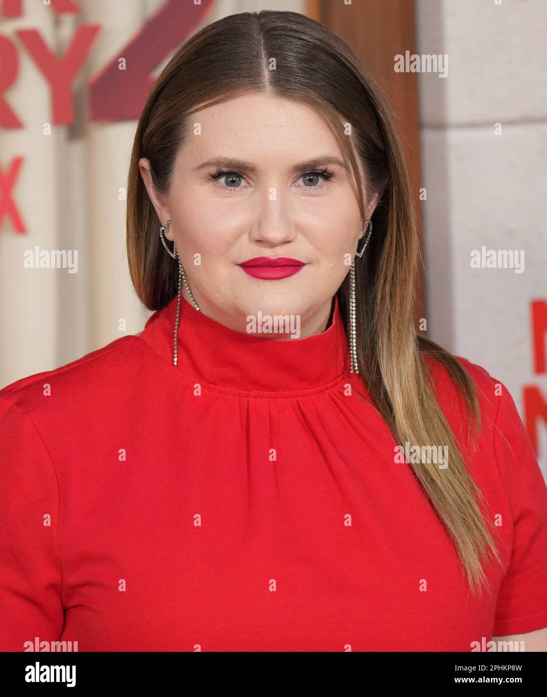 Los Angeles, USA. 28th Mar, 2023. Jillian Bell arrives at the Netflix's ...