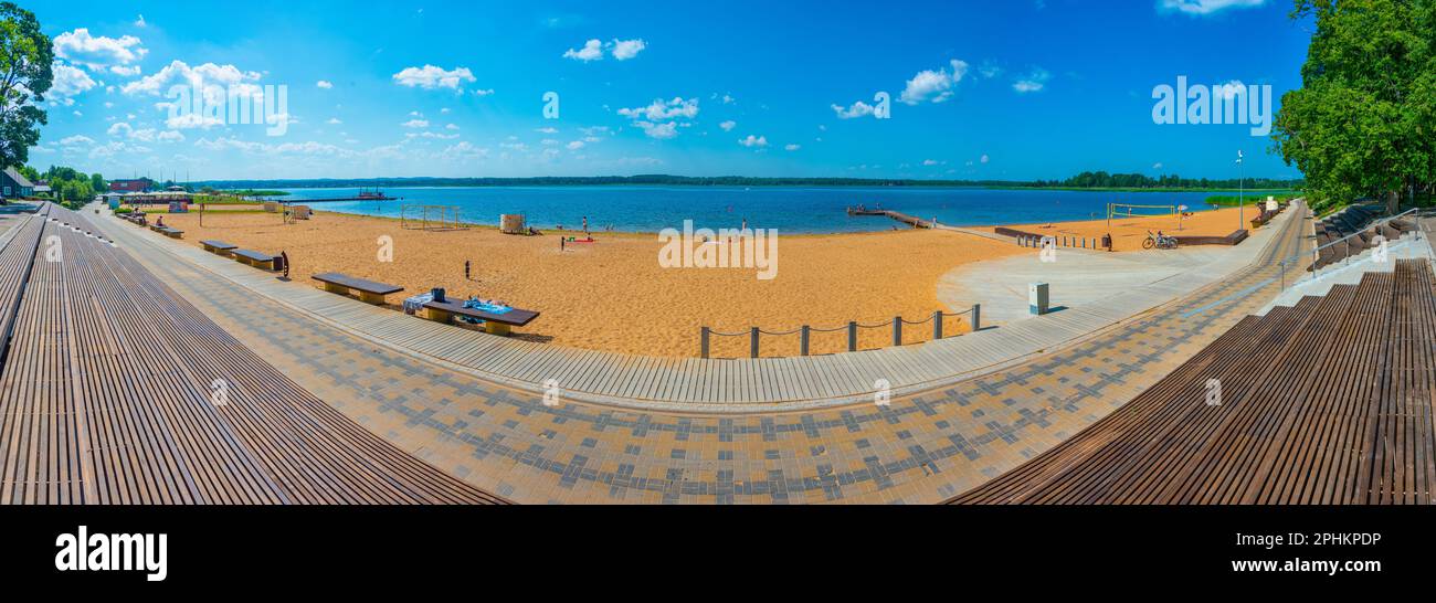 Summer day at Tamula beach at Võru in Estonia Stock Photo - Alamy