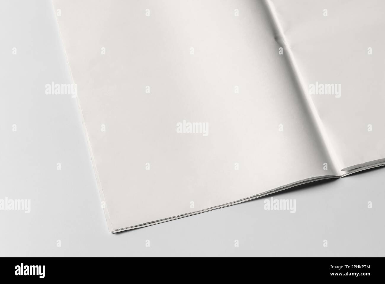 Newspaper Advertising with Blank Page in Isolated Background 3D ...