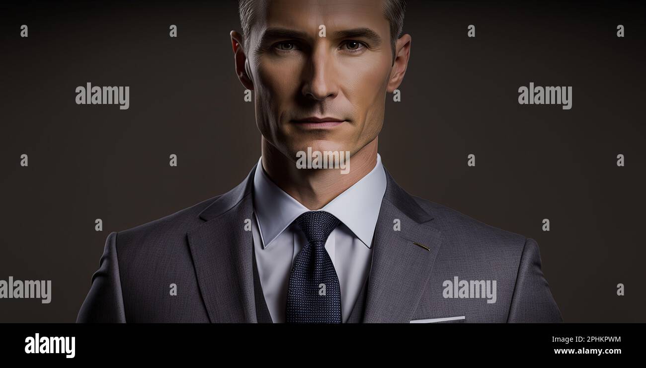 A male model is standing and posing wearing a plain black shirt and ...