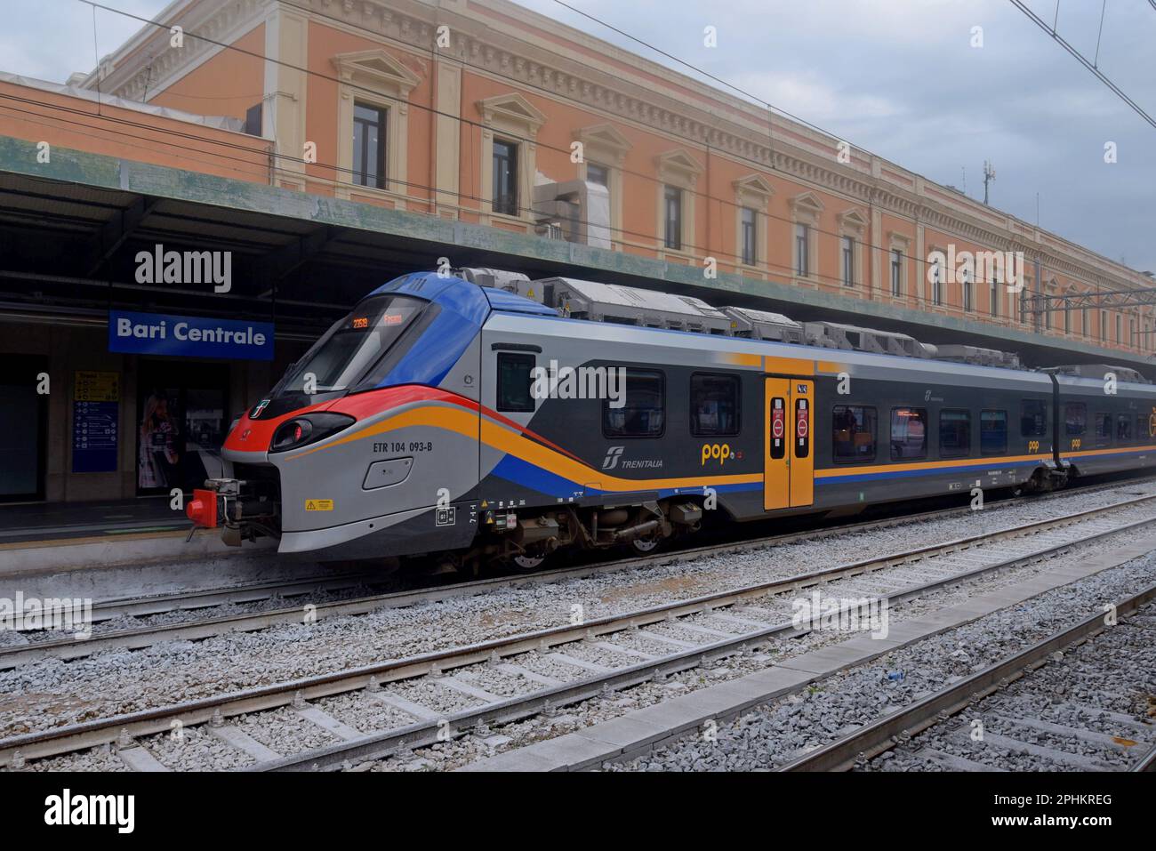 Trenitalia "Pop" train, a regional commuter electric multiple unit ...