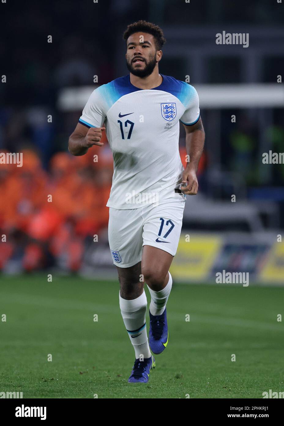 Naples, Italy, 23rd March 2023. Reece James of England during the UEFA ...
