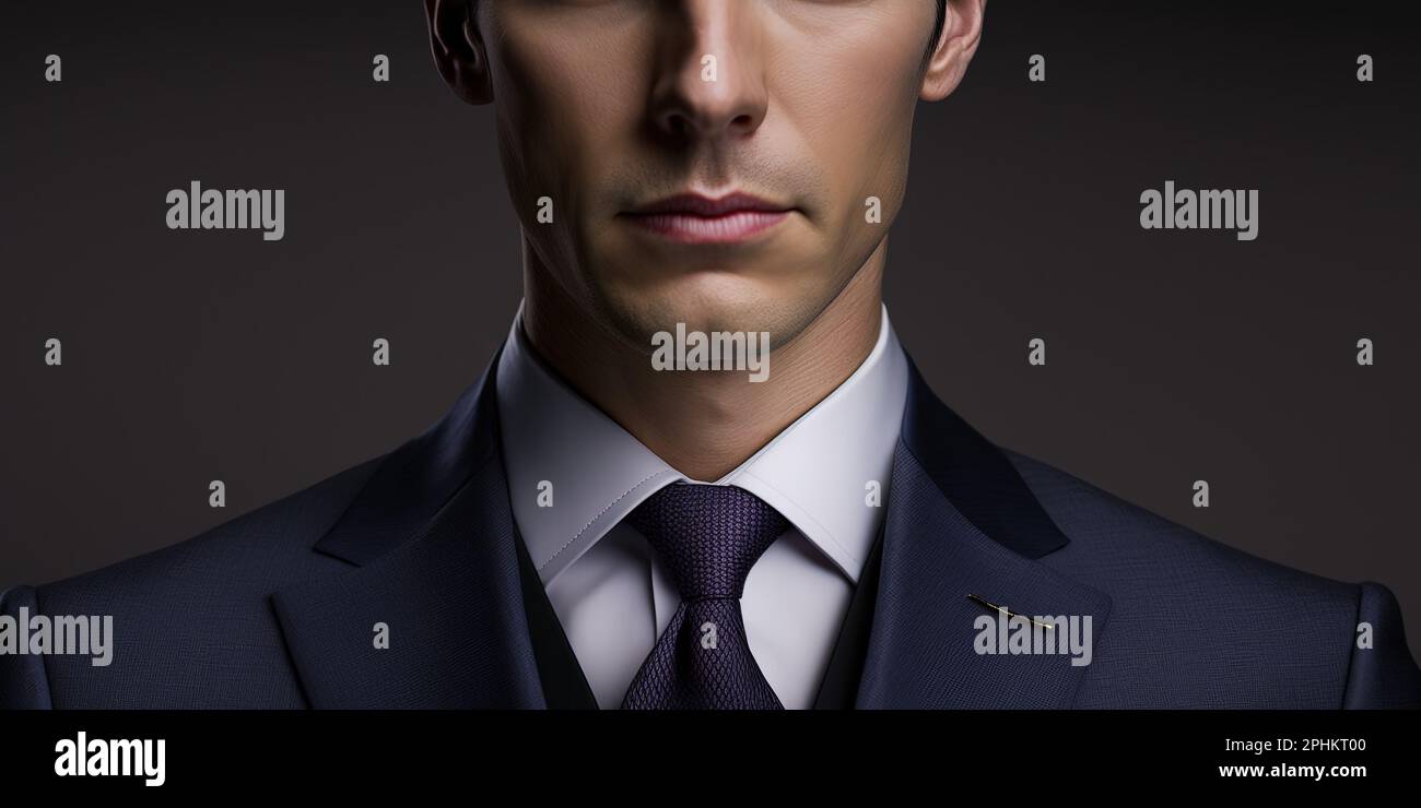 A male model is standing and posing wearing a plain black shirt and ...