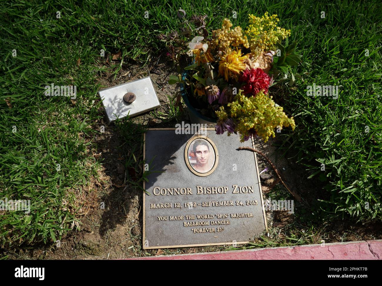 Los Angeles, California, USA 26th March 2023 Connor Bishop Zion's Grave at Pierce Brothers ...