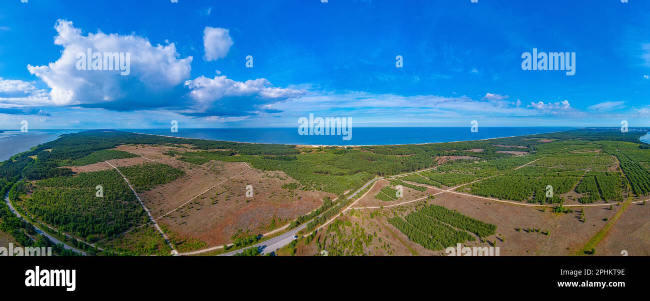 Panorama view of Curonian spit peninsula in Lithuania Stock Photo - Alamy