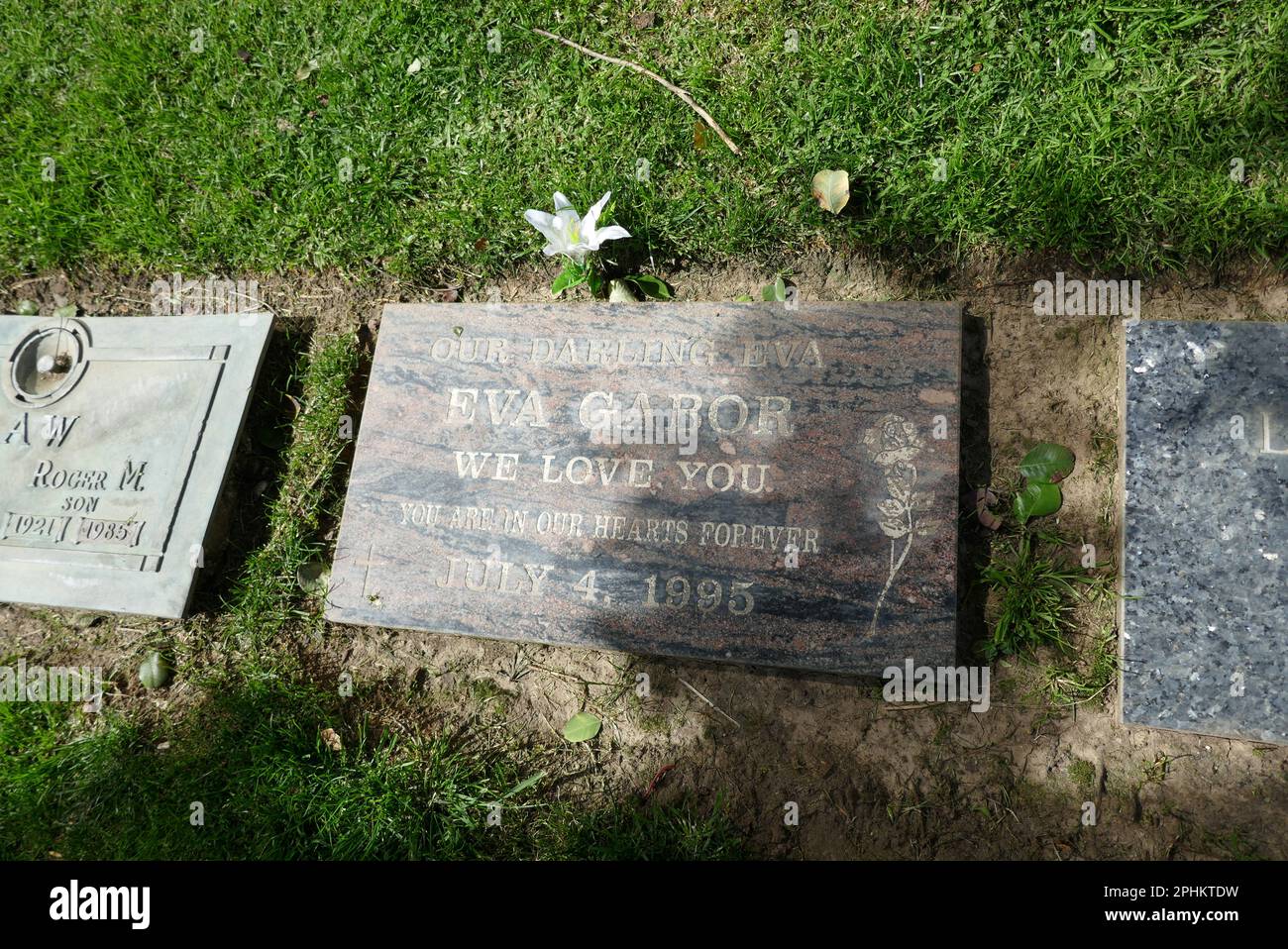 Los Angeles, California, USA 26th March 2023 Actress Eva Gabor's Grave ...