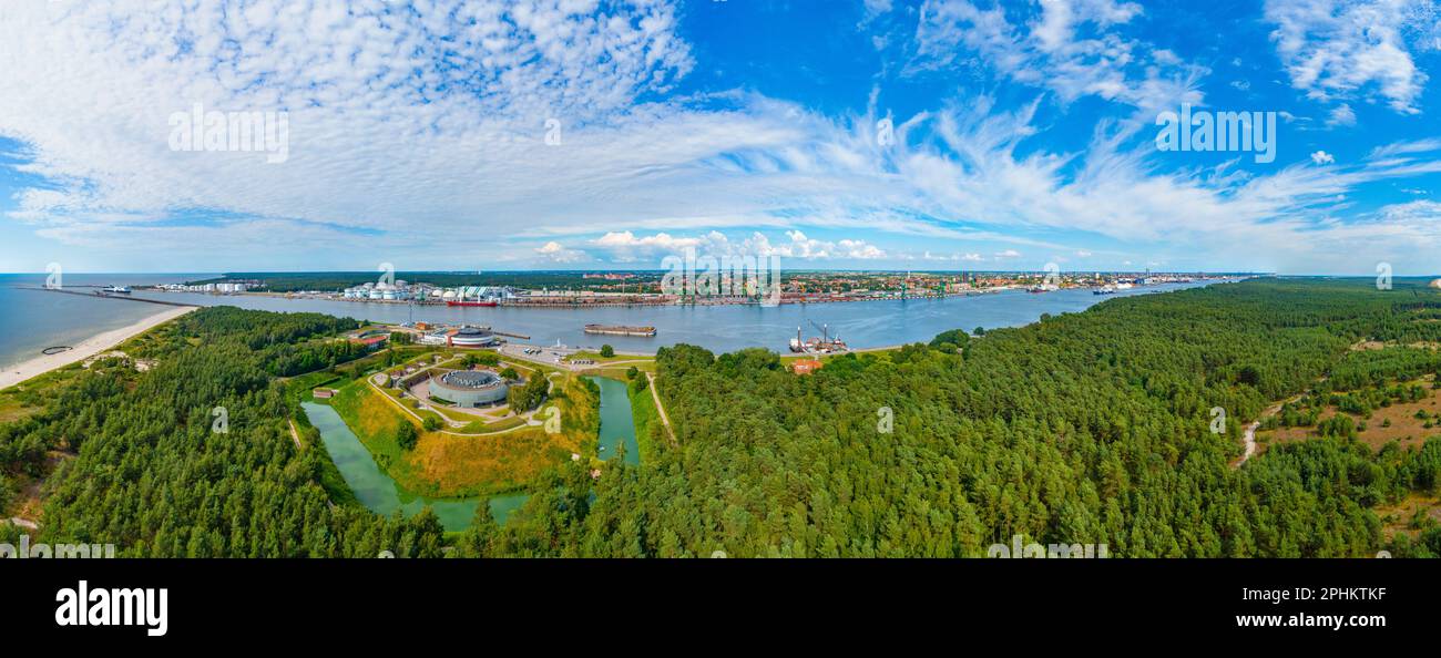 Aerial view of the Lithuanian Sea Museum in Smiltyne Stock Photo - Alamy
