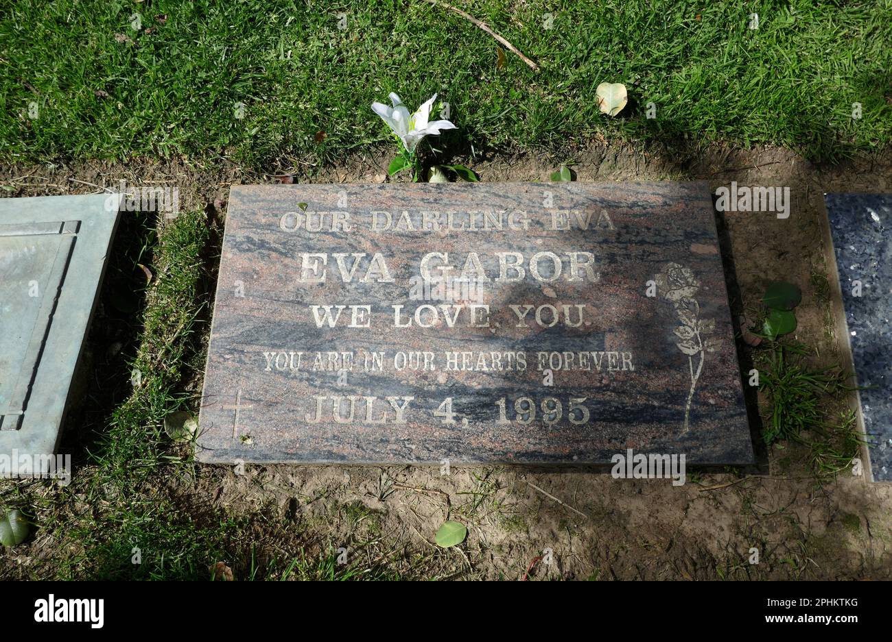 Los Angeles, California, USA 26th March 2023 Actress Eva Gabor's Grave ...