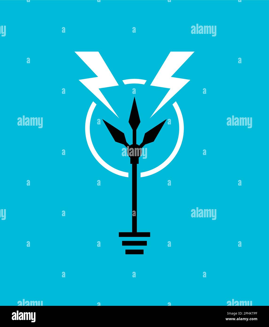 Lightning rod sign isolated. Vector illustration Stock Vector Image ...