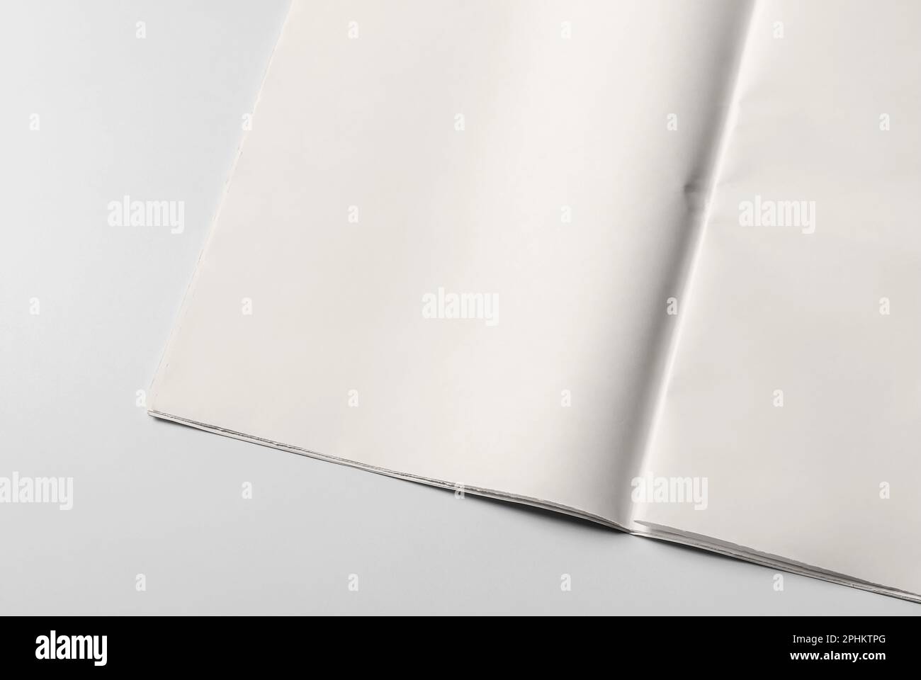 Newspaper Advertising with Blank Page in Isolated Background 3D ...