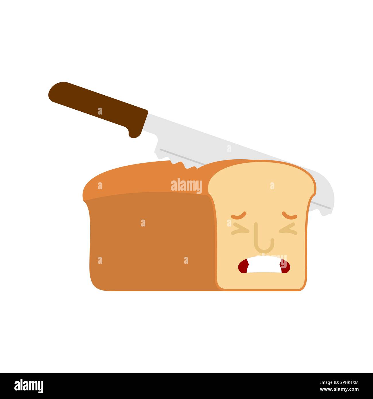 Sad face bread Stock Vector Images - Alamy