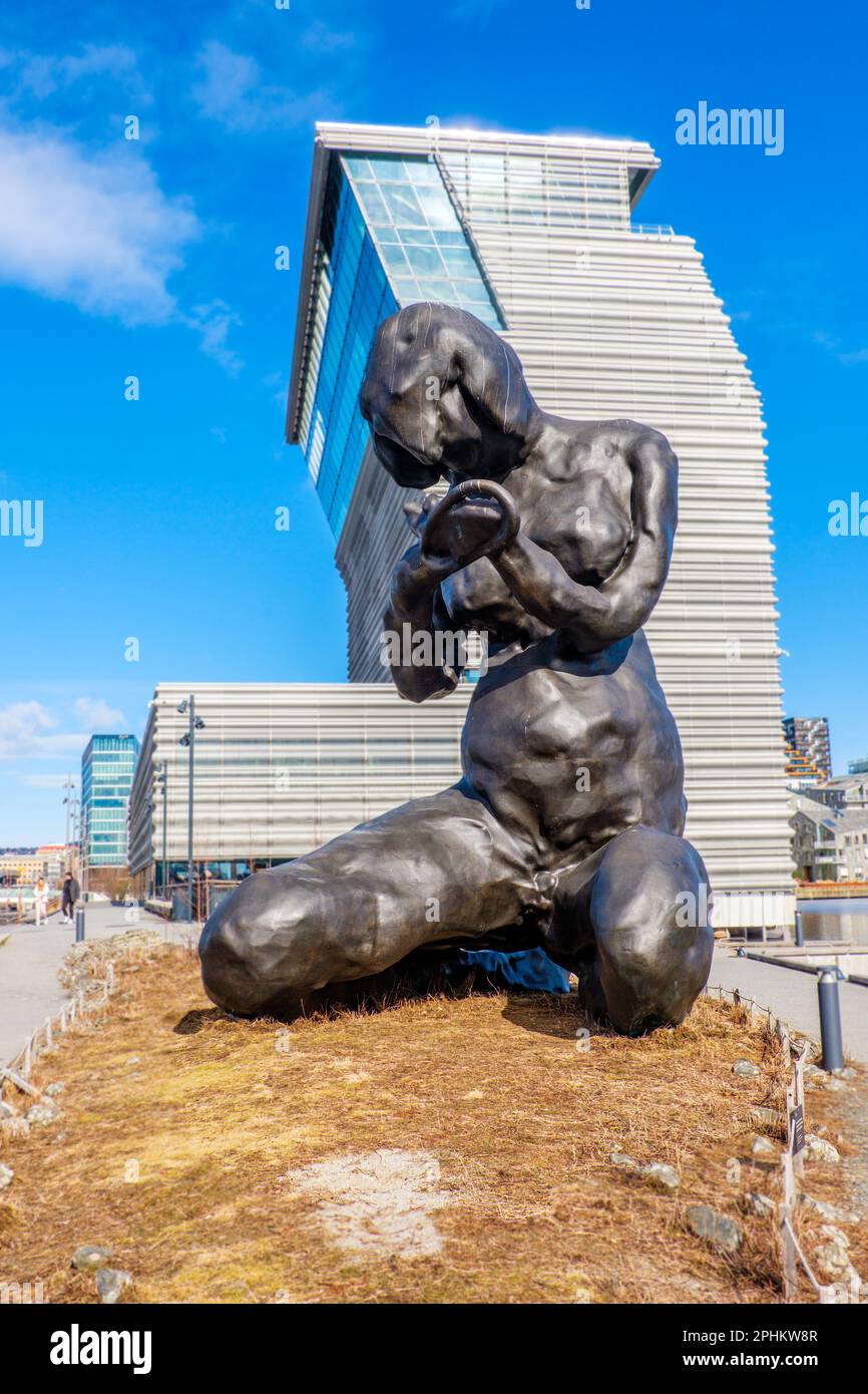 Tracey Emin 's statue called The Mother sits outside the Munch Museum ...