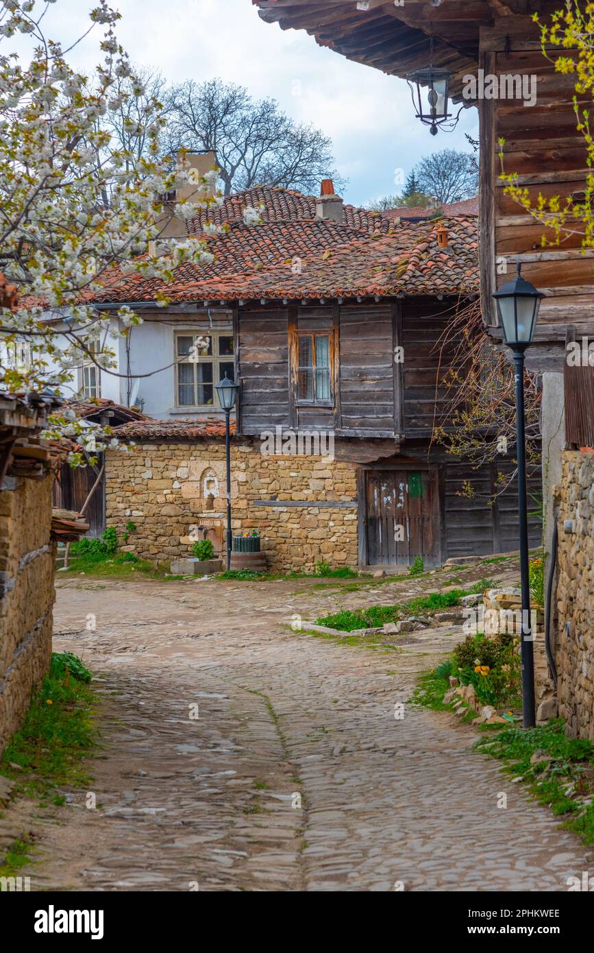 Traditional old houses in Bulgarian village Zheravna Stock Photo - Alamy