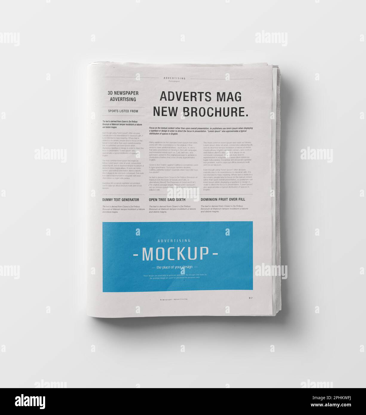 Newspaper Ad Mock Up