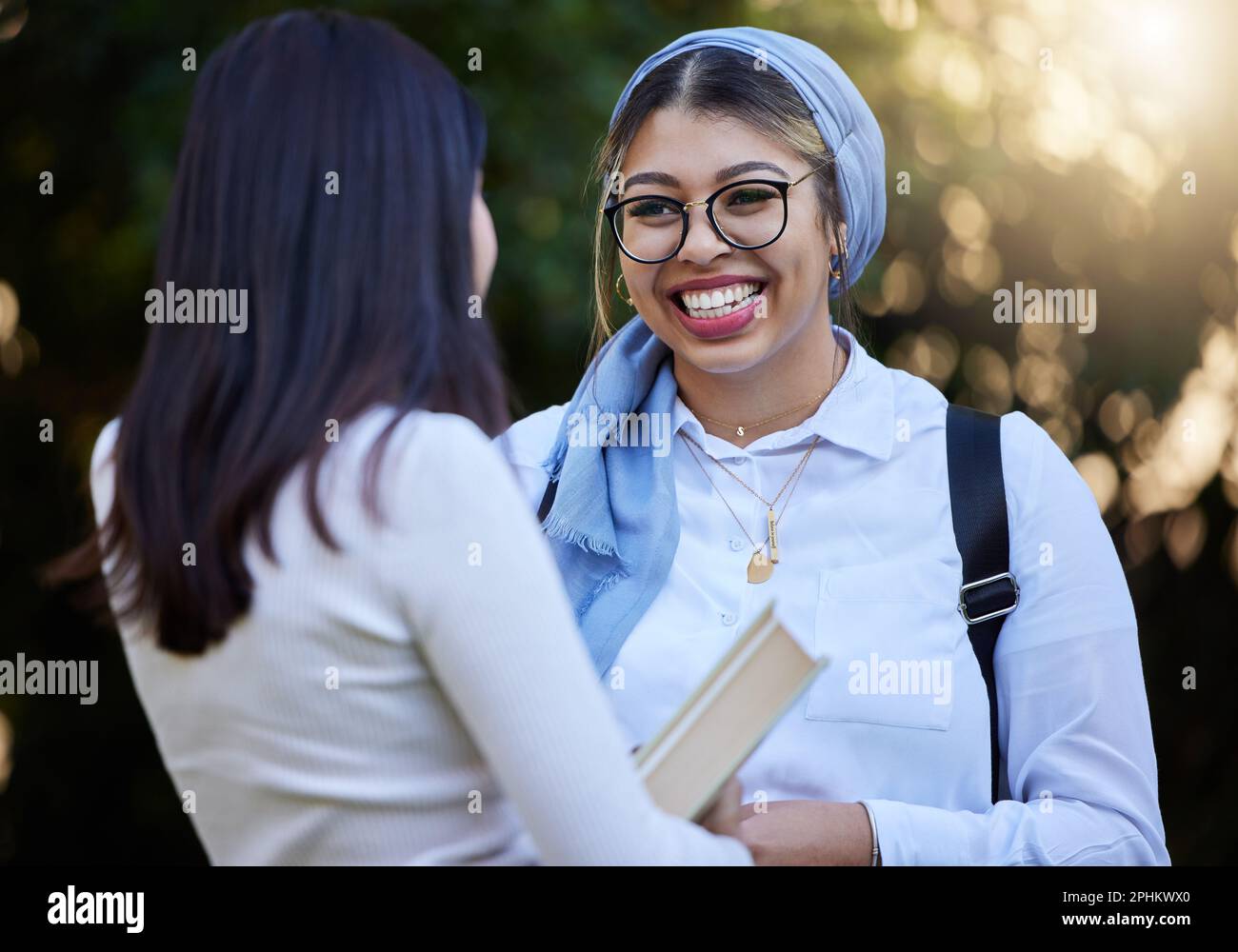 Muslim girl at college campus hi-res stock photography and images - Alamy