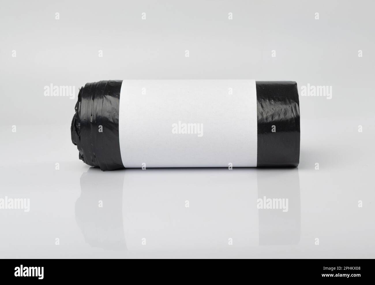 Garbage Bag Roll Isolated. Trash Package, New Rolled Plastic Bin Bags ...