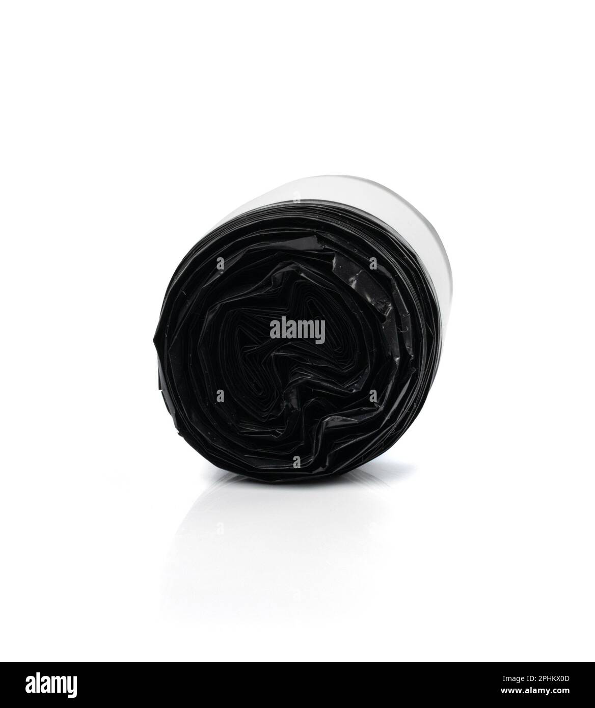 Garbage Bag Roll Isolated. Trash Package, New Rolled Plastic Bin Bags ...