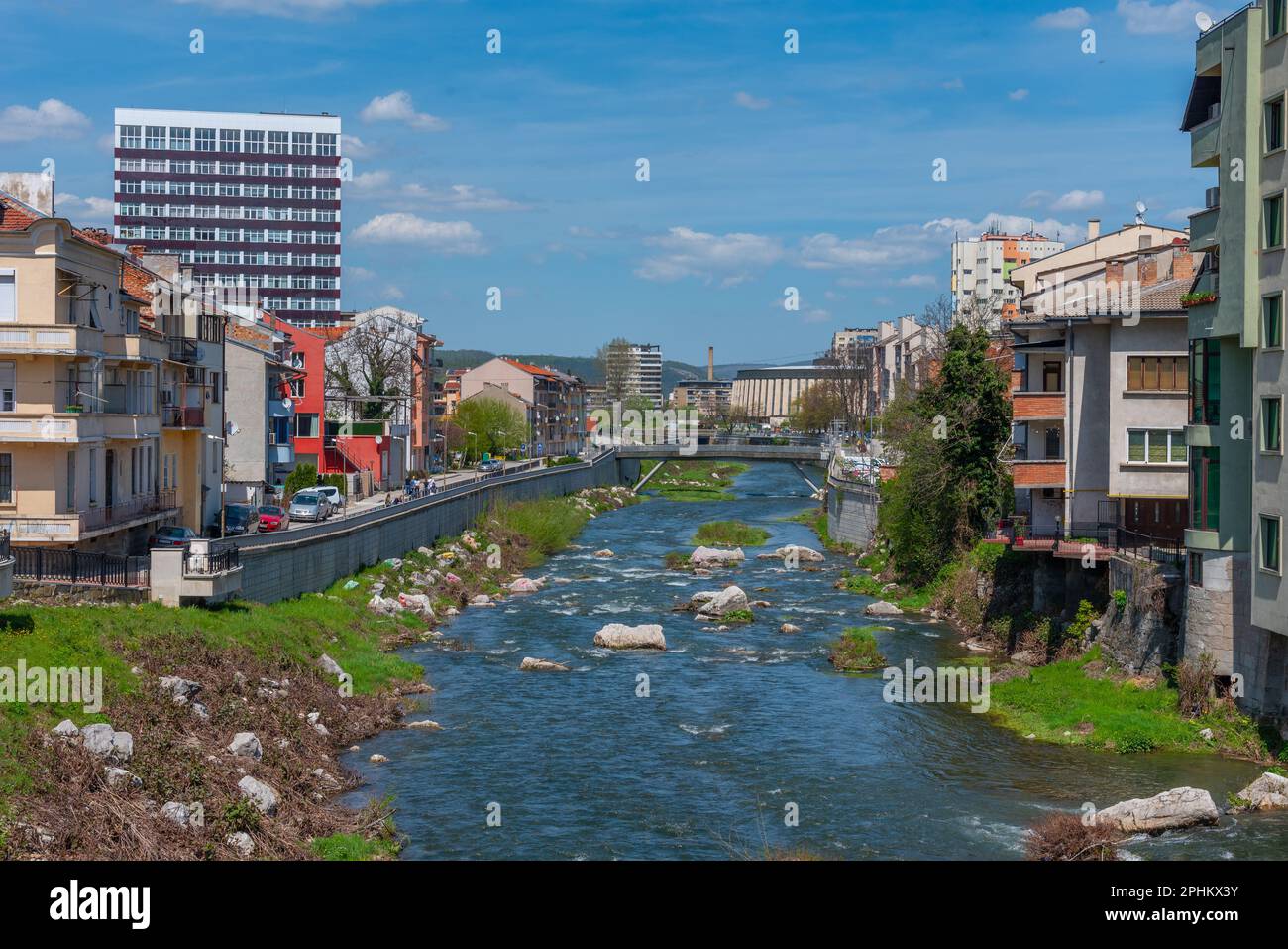 Yantra river passing through Bulgarian town Gabrovo Stock Photo - Alamy