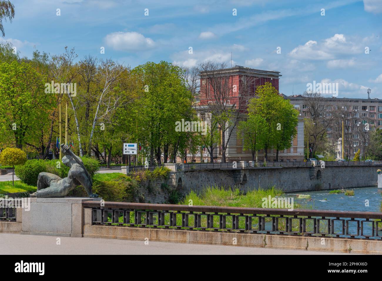 Yantra river passing through Bulgarian town Gabrovo Stock Photo - Alamy