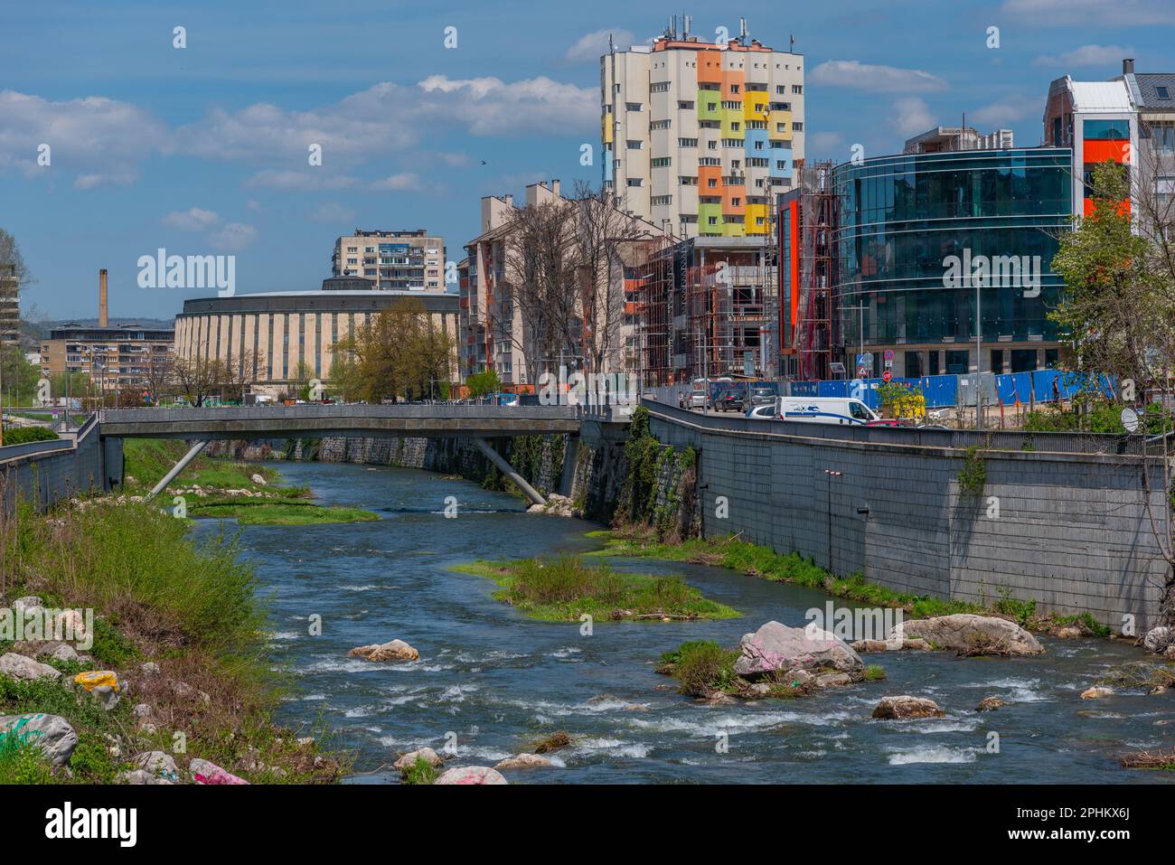 Yantra river passing through Bulgarian town Gabrovo Stock Photo - Alamy