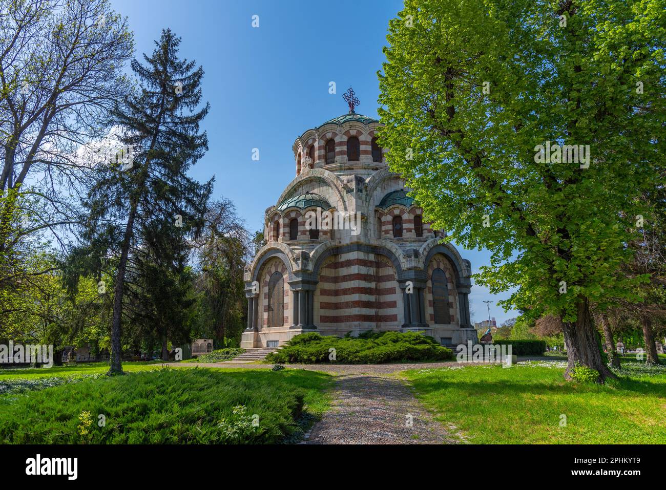 Chapel-mausoleum St. George the Victorious at Pleven, Bulgaria Stock ...