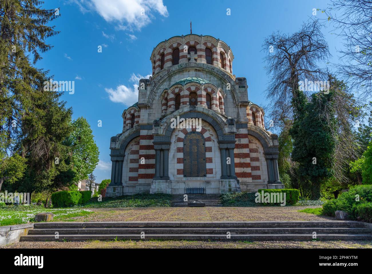 Chapel-mausoleum St. George the Victorious at Pleven, Bulgaria Stock ...