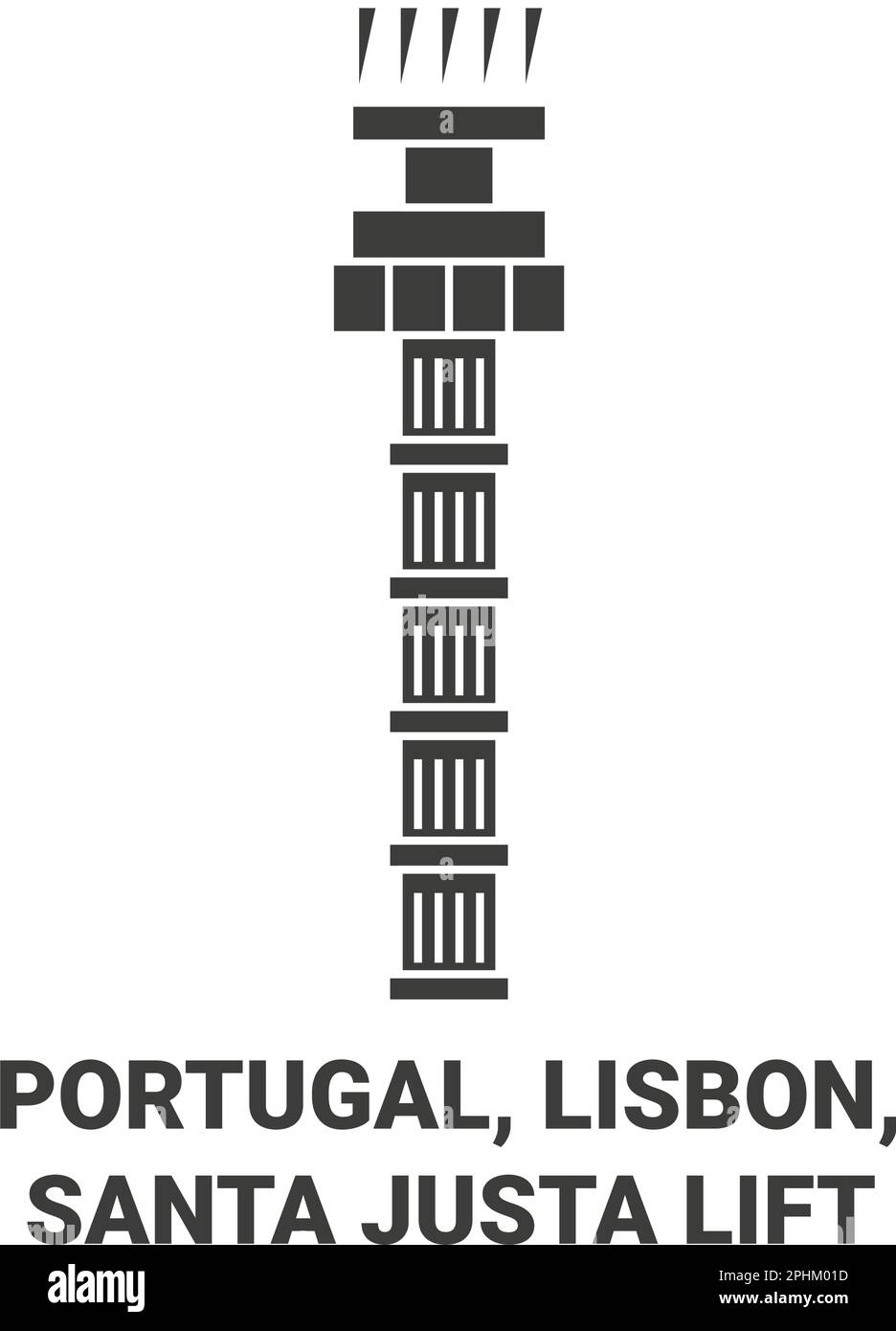 Lisbons iconic lift Stock Vector Images - Alamy